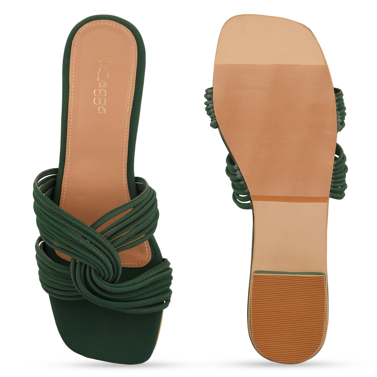 Green Interlock Heels – Kamakhyaa