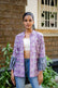 Lavender Regular Fit Jacket with Juliet Sleeves | Handloom Cotton ...